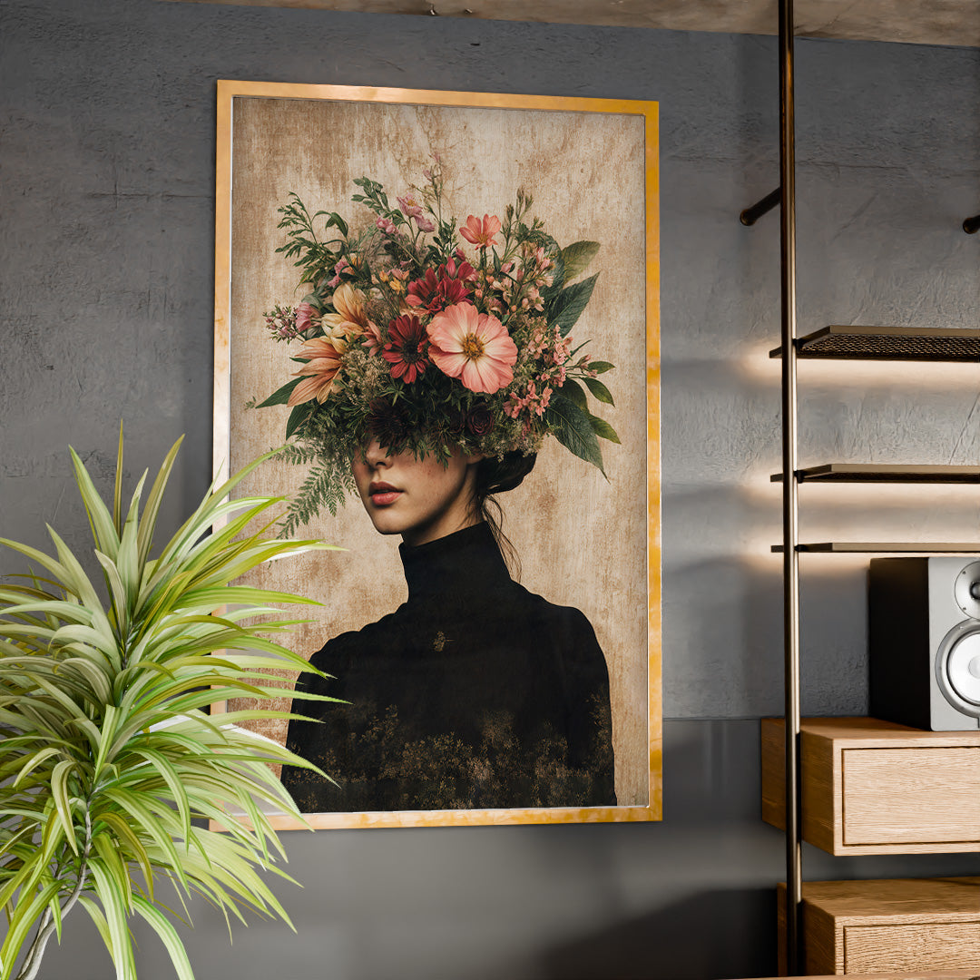 Floral Woman V3 V2339 Canvas