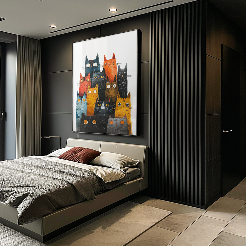 Cats Neighborhood V1146 Canvas